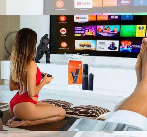 Xiaomi mi tv stick 2K/4K тв каналы, фильмы сериалы