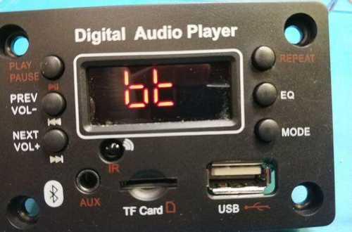 Модуль bluetooth, FM, Aux, TF, USB MP- 3