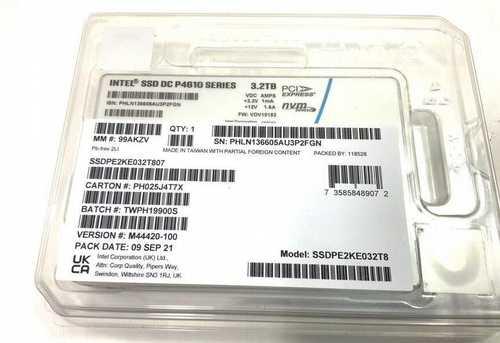Жесткий диск Intel SSD P4610 series 2.5" 3.2TB
