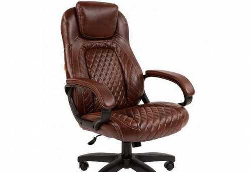 Кресло руководителя сн-432 кожзам коричневый