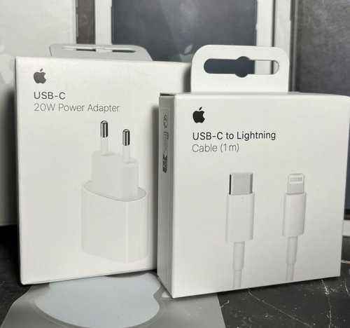 Оригинальная зарядка на iPhone Lightning 20w