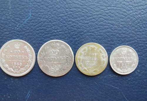 Серебряные монеты Российской Империи
