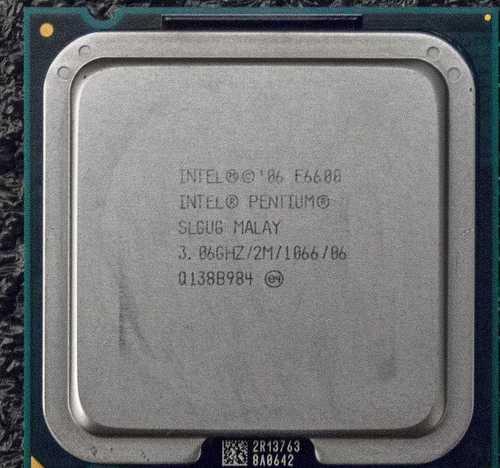 775 Intel Pentium E6600 / 2 ядра 3.06ghz