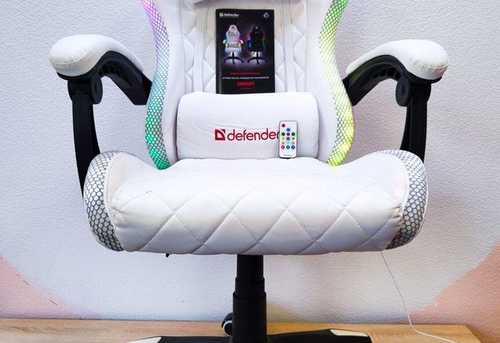 Игровое кресло Defender Energy, белый, RGB