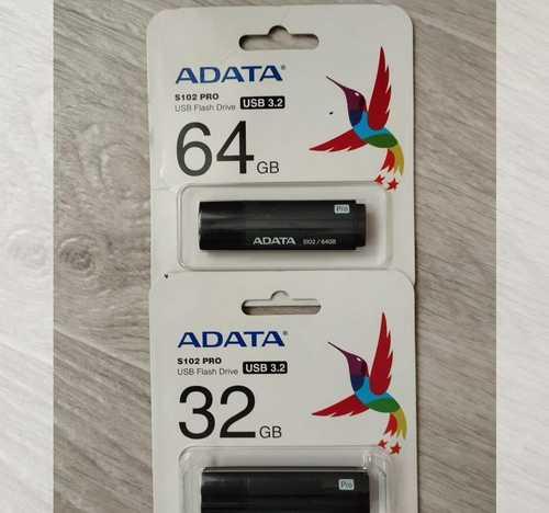 Флешка USB A-Data S102 PRO 32гб,64гб, USB3.2, черн