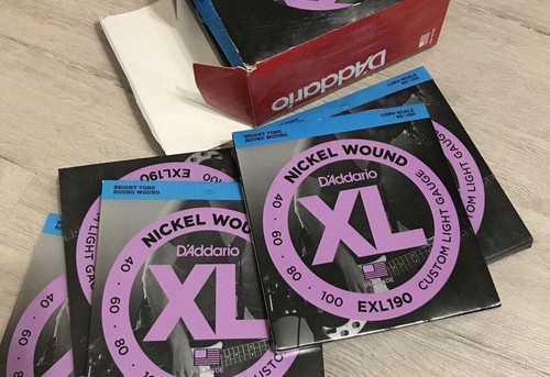 D'addario EXL190 + Одиночные струны для Бас-гитары