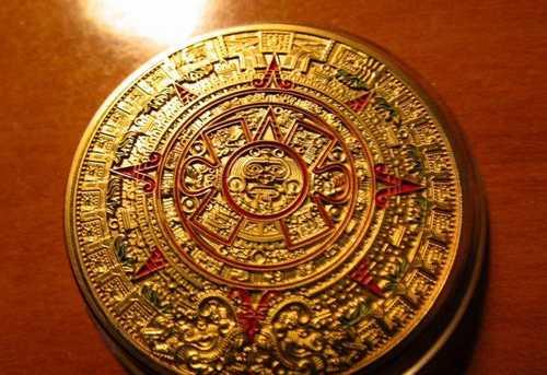 Монета календарь ацтеков №2
