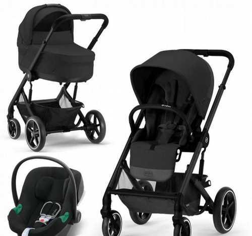 Cybex balios s moon black 2023 коляска 3в1 lux