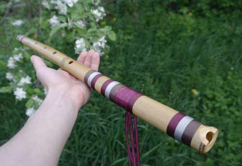 Сяо-Сякухати гибрид басовая из бамбука Флейта