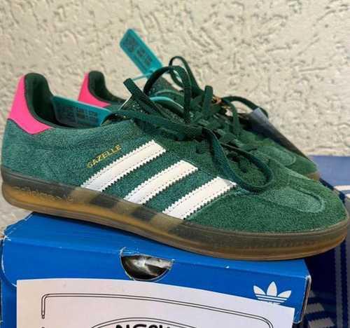 Adidas gazelle indoor green оригинал