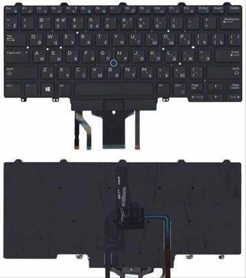 Клавиатура для Dell Latitude E5470 E7470 черная с