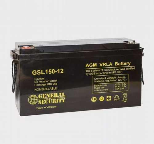 Аккумулятор General Security GSL 150-12