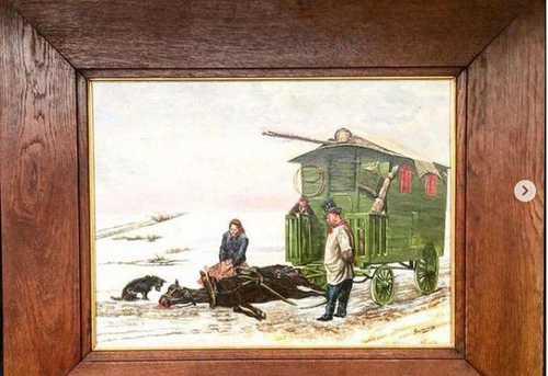 Картина “Сцена из России” XIX век