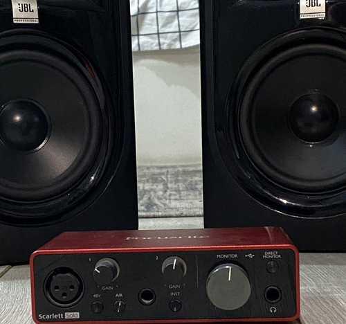 Набор Мониторы jbl 305pmk ii и звуковая карта