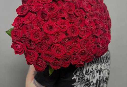 Большие букеты роз 101 роза с доставкой премиум