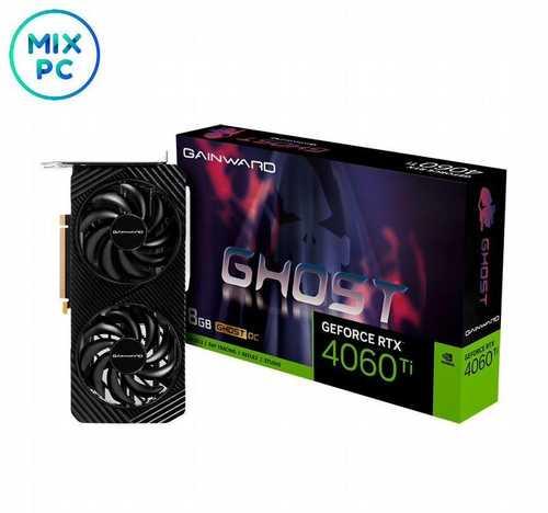 Видеокарта RTX4060Ti 8Gb Gainward ghost OC NE6406TT19P1-1060B