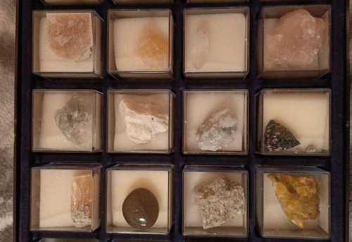 Коллекция минералы сокровища земли