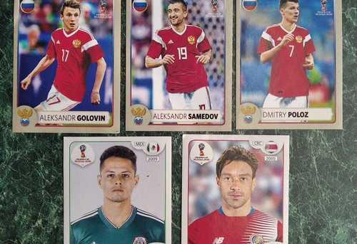 Наклейки Panini FIFA world cup 2018 5шт