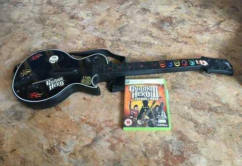 Гитара и игра Guiter hero III Xbox 360