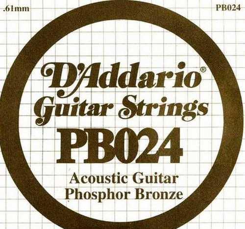 Cтруна для акустической гитары D'Addario PB024