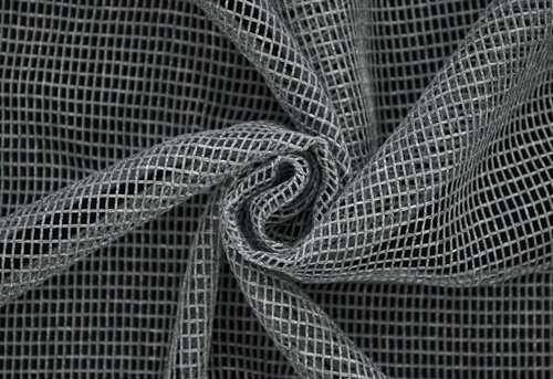 Ткань Тюль Сетка Premium Серый 290 см