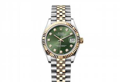 Rolex Steel and Yellow Gold Olive Green Dial