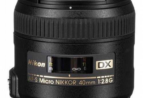 Объектив Nikon 40mm f/2.8G AF-S DX Micro Nikkor Но