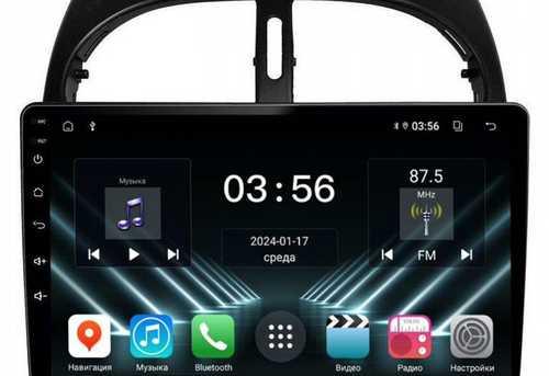 Магнитола на Android для Peugeot 206