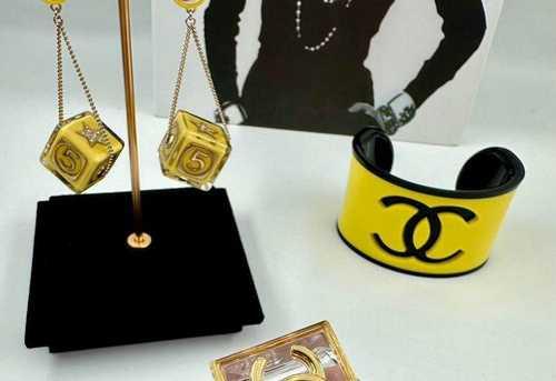 Кольцо, серьги и браслет Chanel люкс