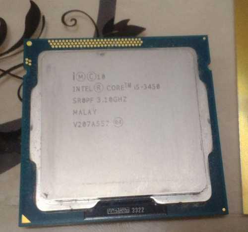 Процессор Intel core i5 3450