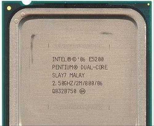 Процессор Intel Dual Core E5200 (2500MHz, LGA775)