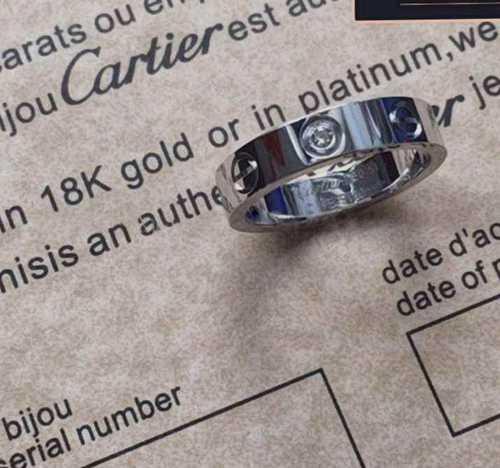 Обручальное кольцо Cartier Love, 1 бриллиант 0,19ct