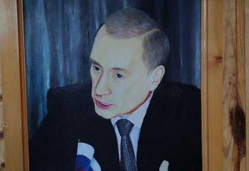 Картина Портрет Путина маслом 1997 год