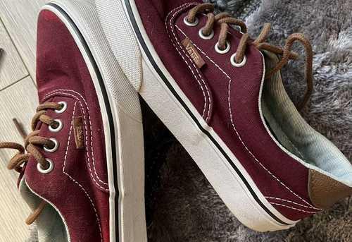 Кеды Vans женские низкие с кожаными вставками