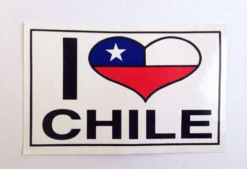 Флаг Чили - коллекционная наклейка страны мира