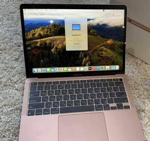 В идеале Macbook air m1 8 256 21 цикла родные