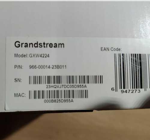 Grandstream GXW4224 - IP шлюз. 24xFXS, 1xLAN, (1Gb
