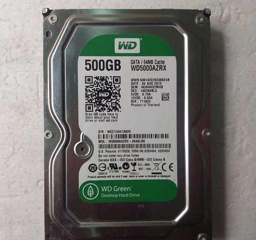 500GB 3.5" для компьютера WD Green