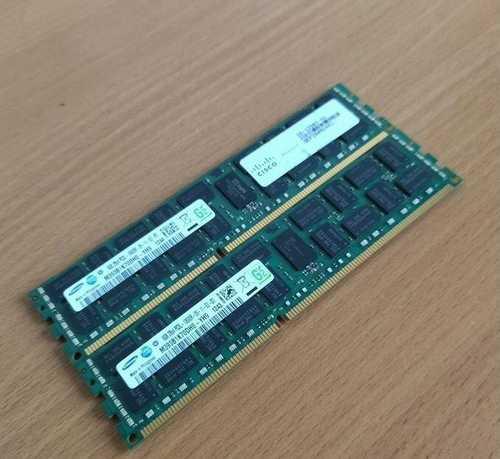 Оперативная память Samsung ddr3 ecc reg 8Gb 2шт