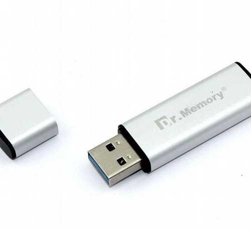 Флешка USB Dr. Memory 009 32Гб, USB 3.0, серебро