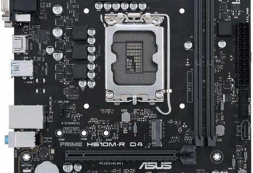 Новые с гарантией, asus prime H610M-R D4-SI, 1700