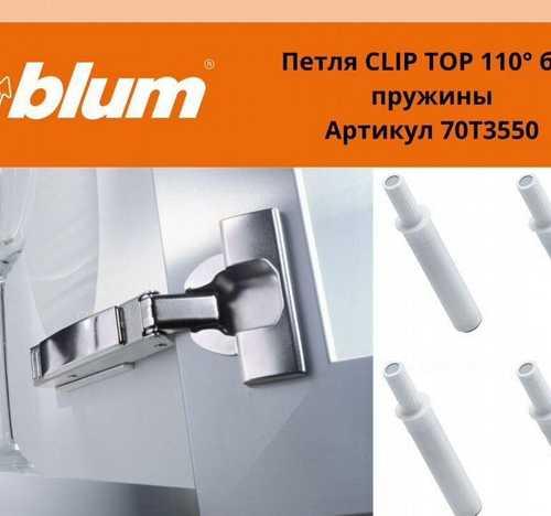 Петли blum накладные clip TOP 110 под типон