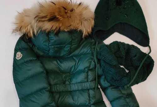 Пуховик moncler детский 8-9 лет