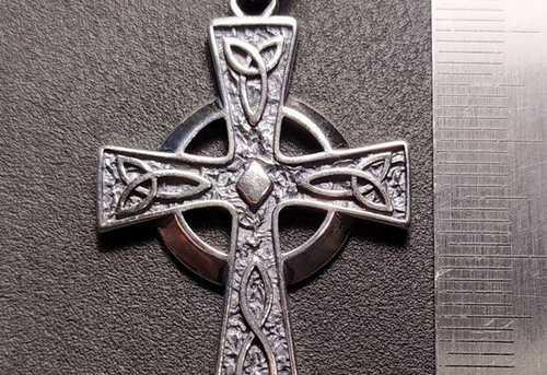 Кельтский крест серебряный