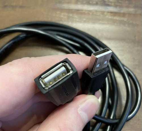 USB 2.0 удлинитель 2 метра vention