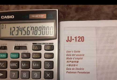 Бухгалтерский калькулятор Casio jj 120
