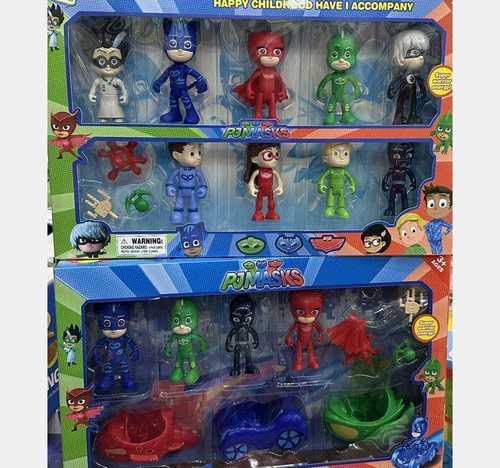 Набор герои в масках 9 фигурок pj masks