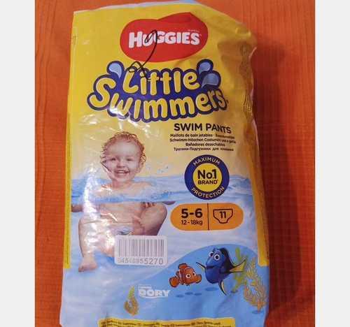 Памперсы Little swimmers huggies 5-6 для плавания