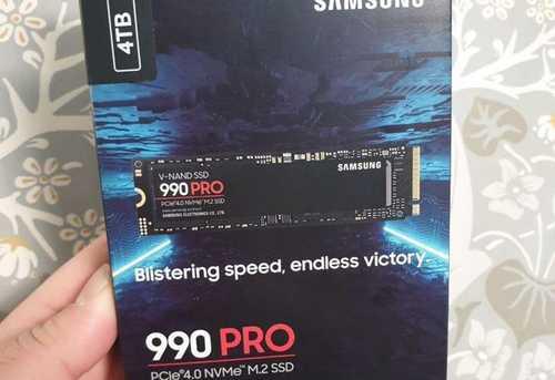 Новый. SSD samsung 990 pro 4tb