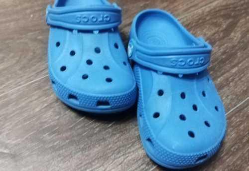 Crocs сабо c 10-11 синие